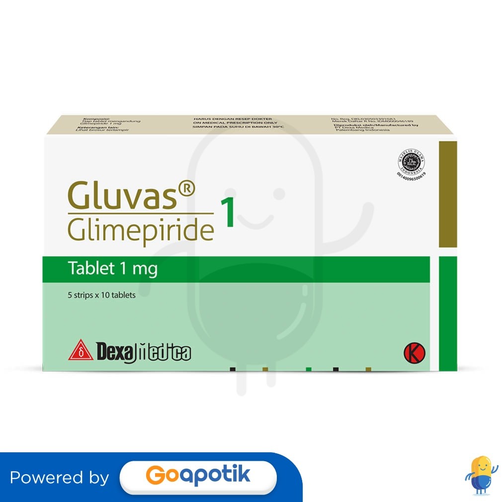 Jual Gluvas 1 Mg Box 50 Tablet | Shopee Indonesia