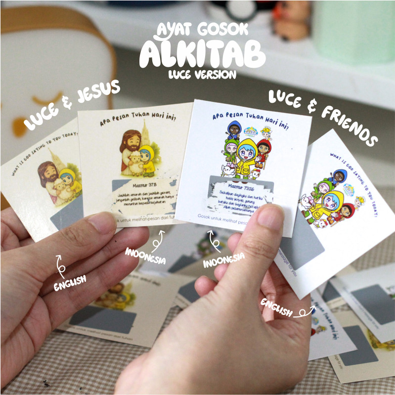Jual (Versi Luce) Ayat Emas Gosok / Scratch Card/ Kartu Ucapan Kristen ...