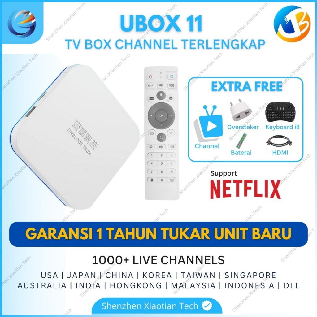 Jual Unblock Tech Ubox 11 Pro Max / Android TV Box Unblock Tech Ubox 11 Pro Max / TV Box Unblock ...
