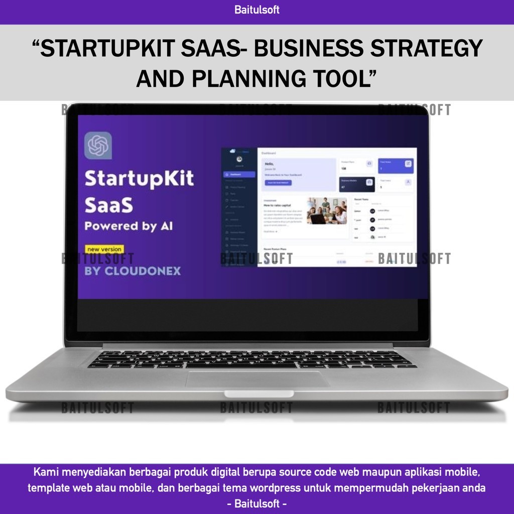 Jual SOURCE CODE APLIKASI WEB STARTUPKIT SAAS- BUSINESS STRATEGY AND PLANNING TOOL D251 ...