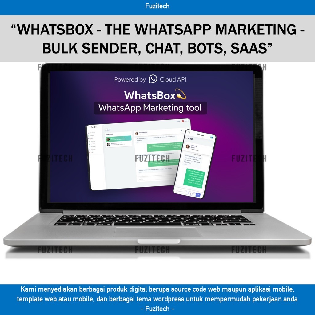 Jual SOURCE CODE APLIKASI WEB WHATSBOX - THE WHATSAPP MARKETING - BULK SENDER, CHAT, BOTS, SAAS ...