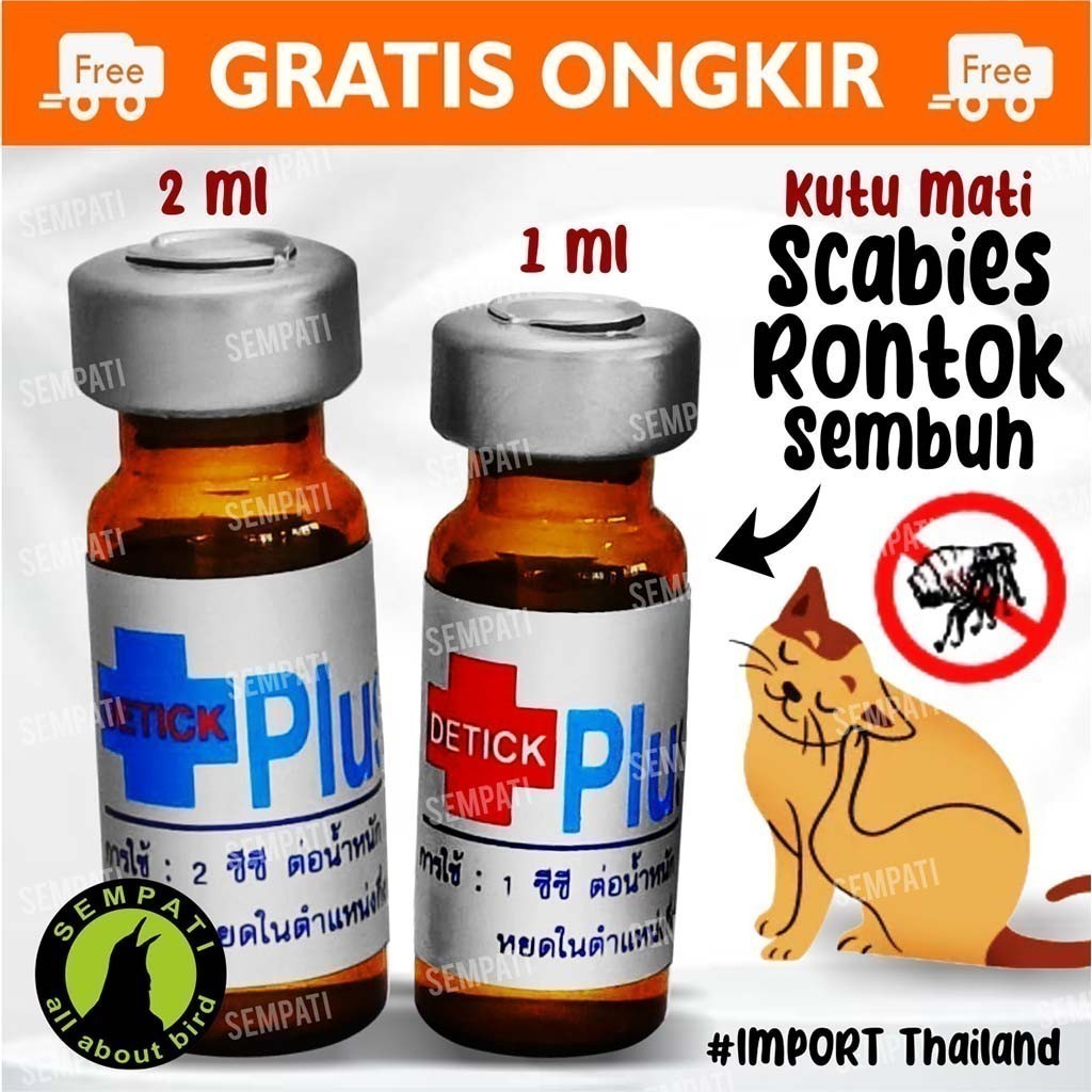 Jual SEMPATI Detick Plus Obat Tetes Kutu Hewan Kucing Anjing Cat Kitten ...