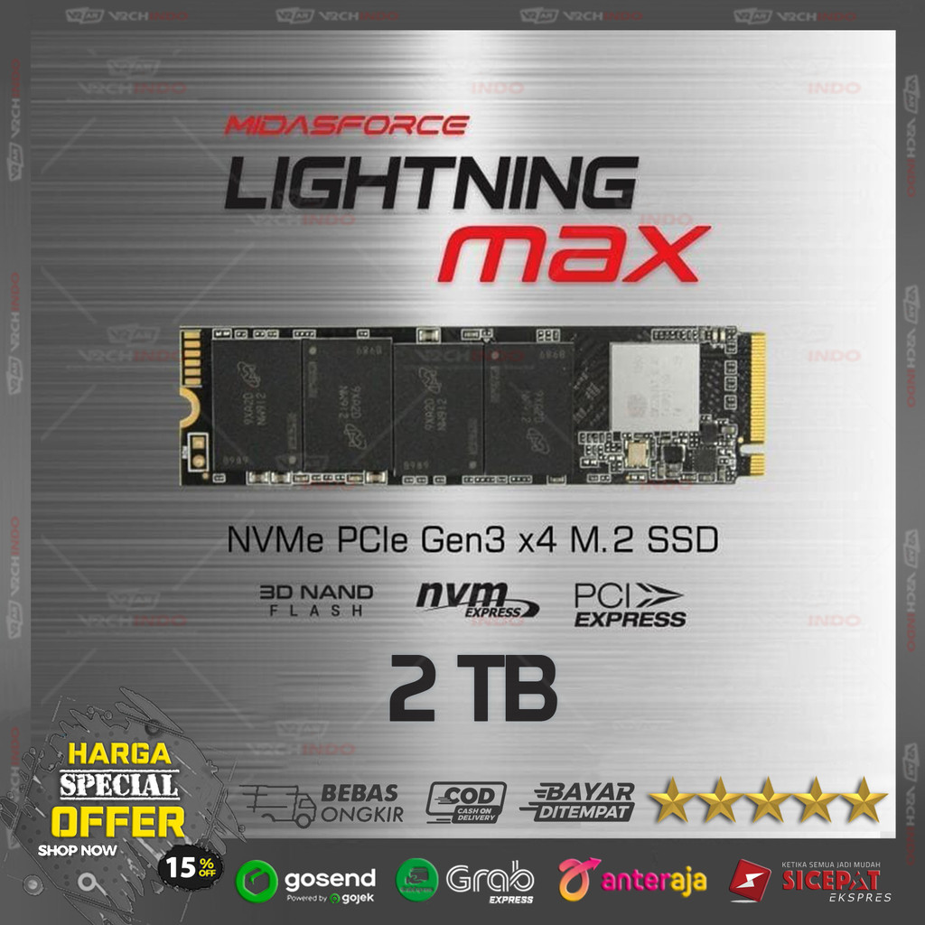 Jual SSD NVMe M.2 Midasforce Lightning Max - SSD NVME M2 Midas Force ...