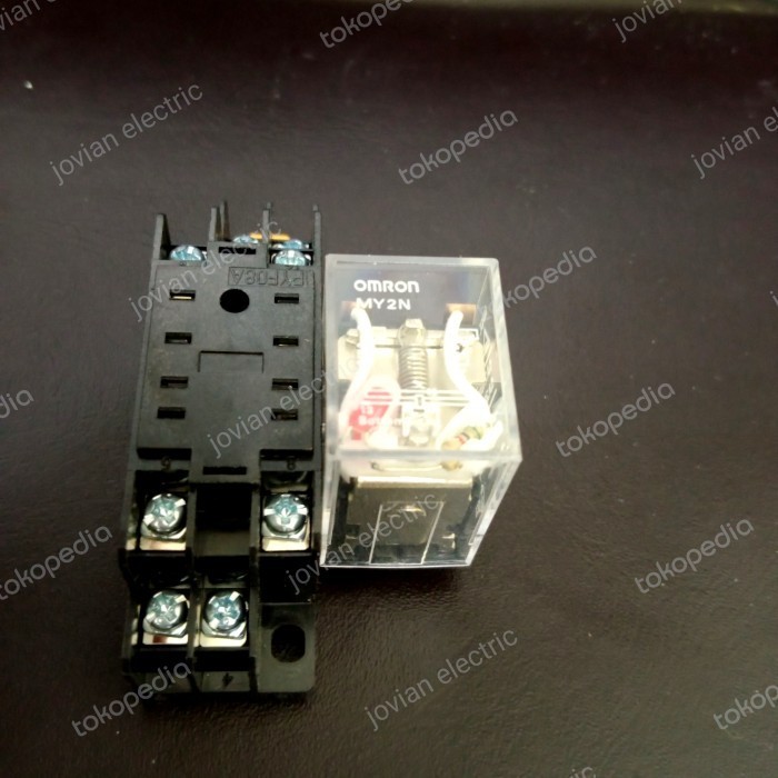 Jual BO99 relay Omron my2n/my2 220vac plus soket | Shopee Indonesia