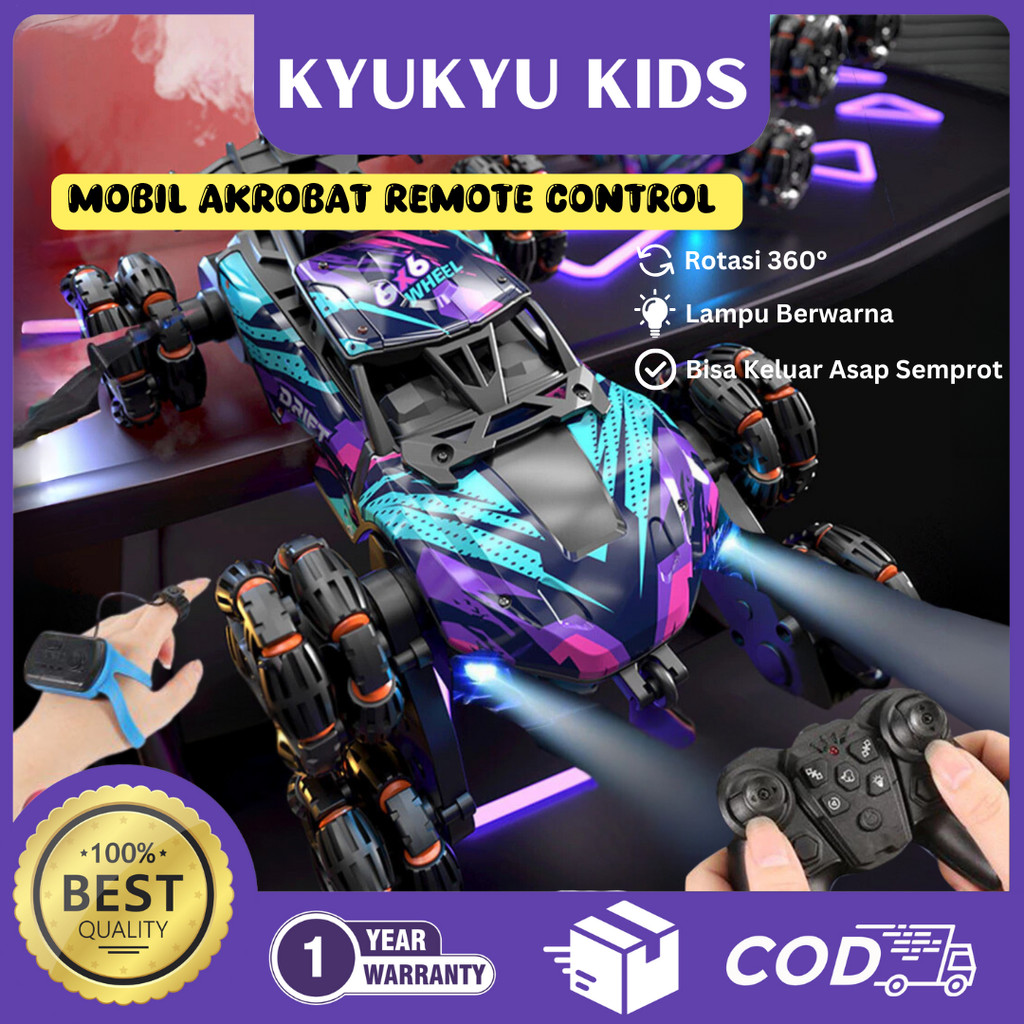 Jual Kyukyu Kids [GARANSI 1 TAHUN] RC Stunt Car Mobil Akrobat Remote ...