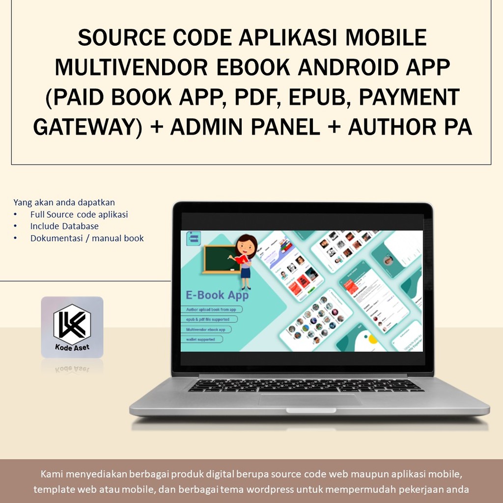 Jual SOURCE CODE APLIKASI MOBILE MULTIVENDOR EBOOK ANDROID APP (PAID ...