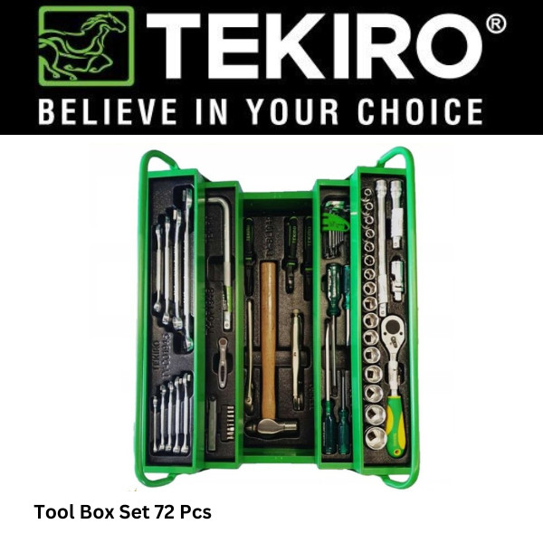 Jual TEKIRO Tool Box Set 72 Pcs Mekanik Tools Toolbox Alat Perkakas Tukang | Shopee Indonesia