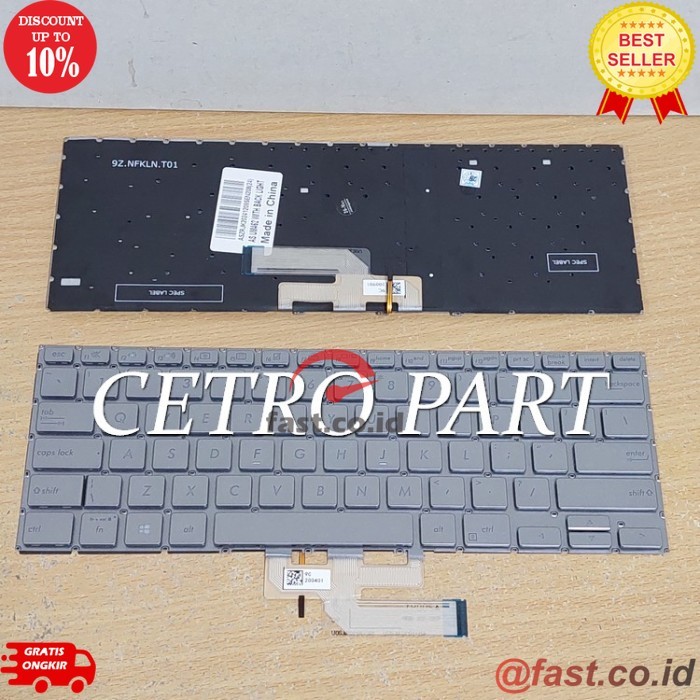 Jual PROMO FAST CO ID Keyboard Asus Zenbook Flip 14 UM462D UM462DA ...