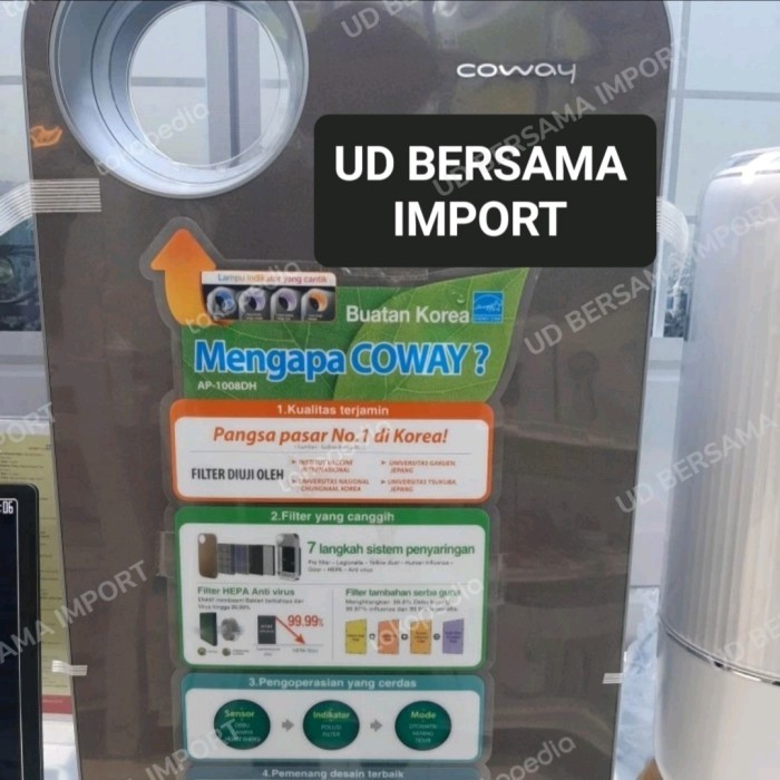Jual Air purifier coway Ap-1008dh filter penjernih udara made in KOREA ...