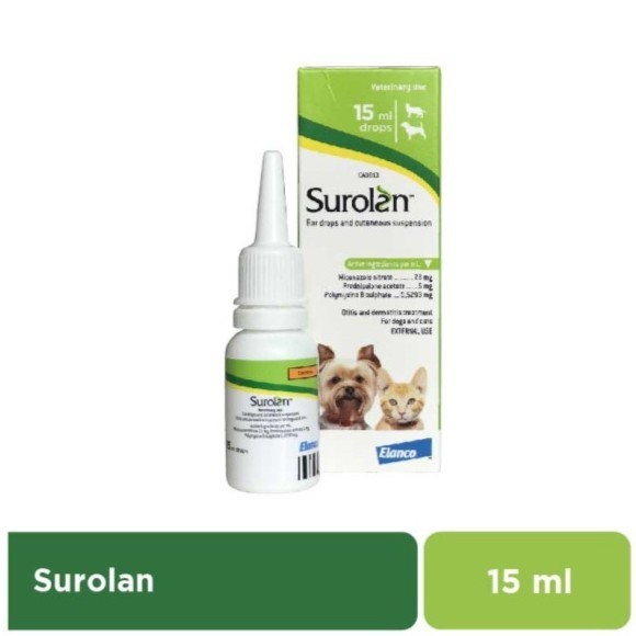 Jual [SUNNYPAWS] Surolan Drops 15 ML Obat Tetes Telinga Anjing Kucing ...
