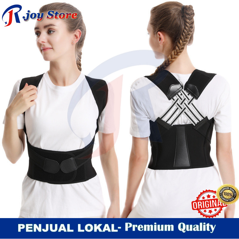 Jual R.joy -Back Brace Alat Terapi Penegak Korset Punggung Posture Corrector Back Support ...