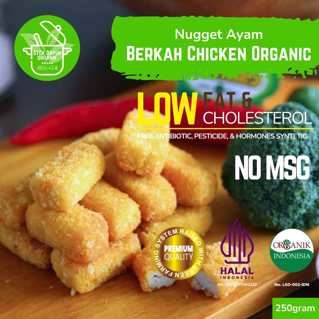 Jual Berkah Chicken Nugget Ayam Broiler Organik Prebiotik Beku/Frozen ...