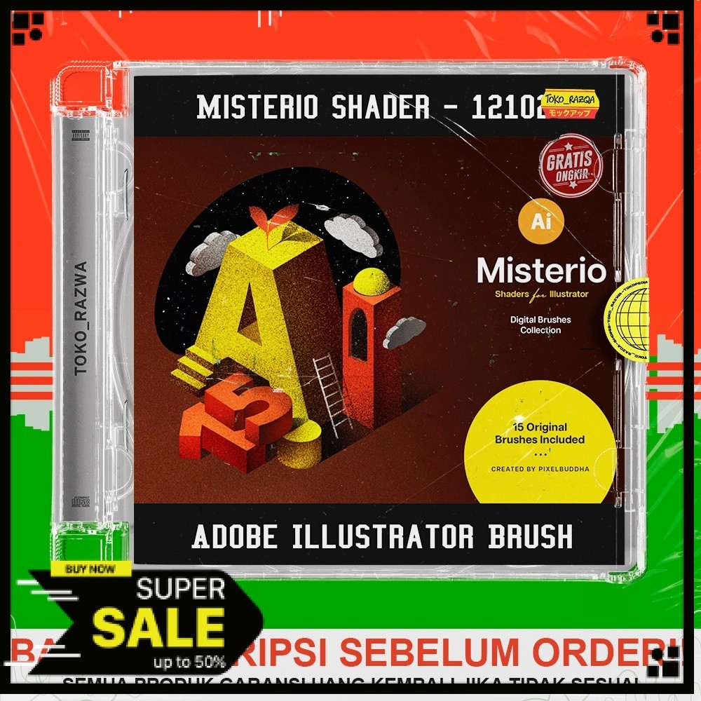 Jual Adobe Illustrator Brush - Misterio Shader - 121024 HD | Shopee ...