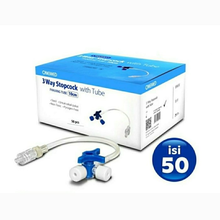 Jual OneMed Three Way Stopcock OneMed With Tube 10cm 50pcs | Shopee ...