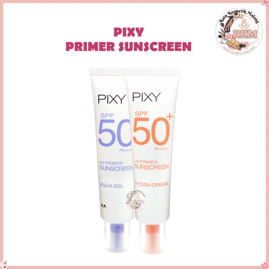 Jual PIXY SPF 50+ UV Primer Sunscreen 30gr | Hydra | Aqua Gel | Shopee ...