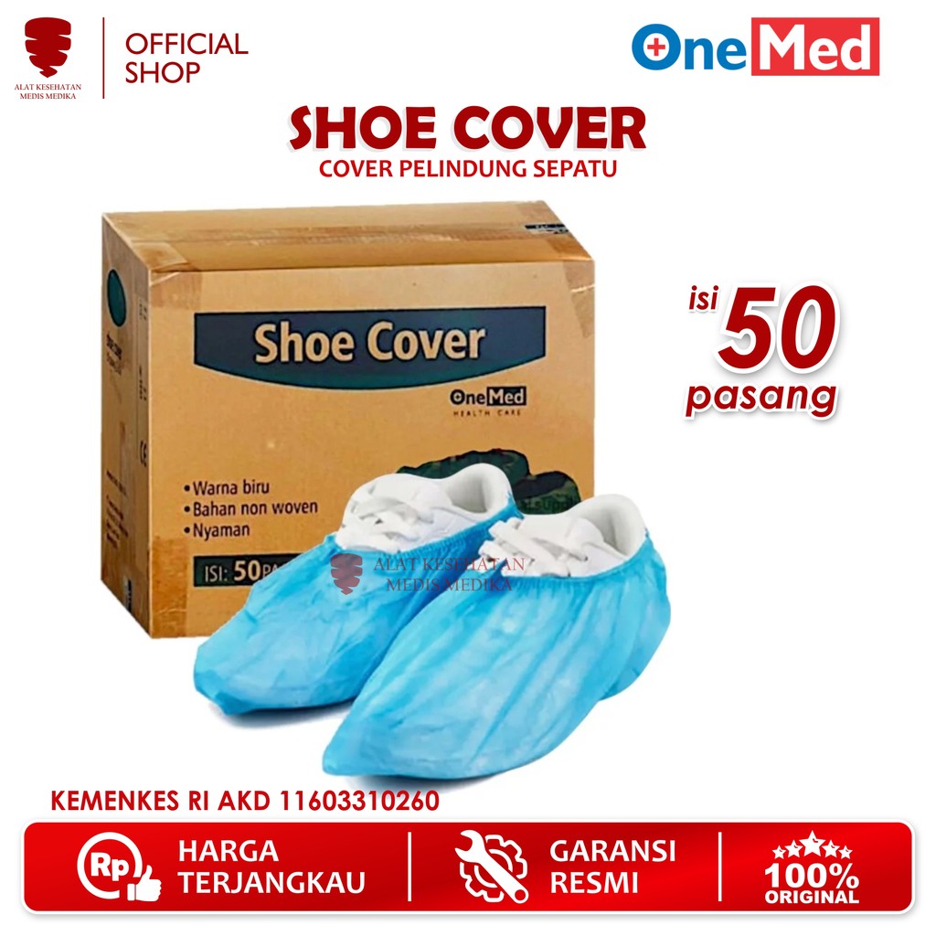 Jual Shoe Cover isi 100 Onemed Alas Sepatu Alas Sandal Non Woven 50 ...
