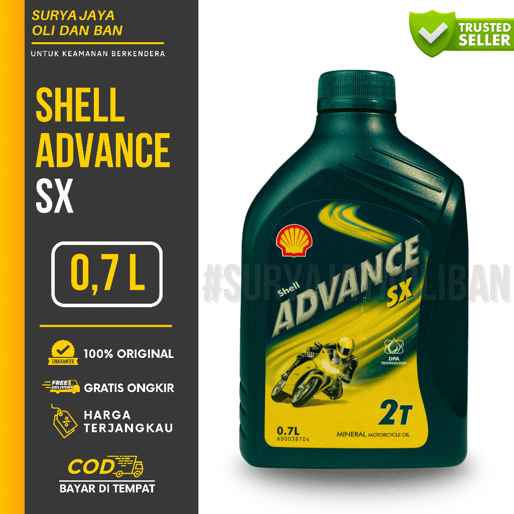 Jual Oli Motor 2 Tak Shell Advance SX 2T 0.7 Liter / Oli Samping Motor ...