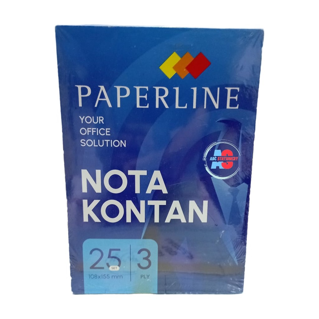Jual PAPERLINE Nota Kontan kecil 3 ply NCR (kelipatan 10 buku) | Shopee ...