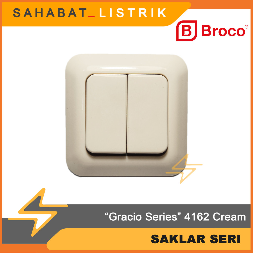 Jual BROCO SAKLAR SERI GRACIO 4162 CREAM | Shopee Indonesia