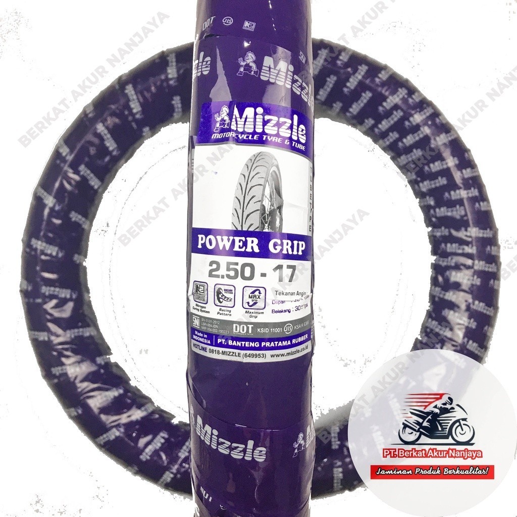 Jual Mizzle Power Grip 2.50-17 Ban Motor Tubetype (non tubeless ...