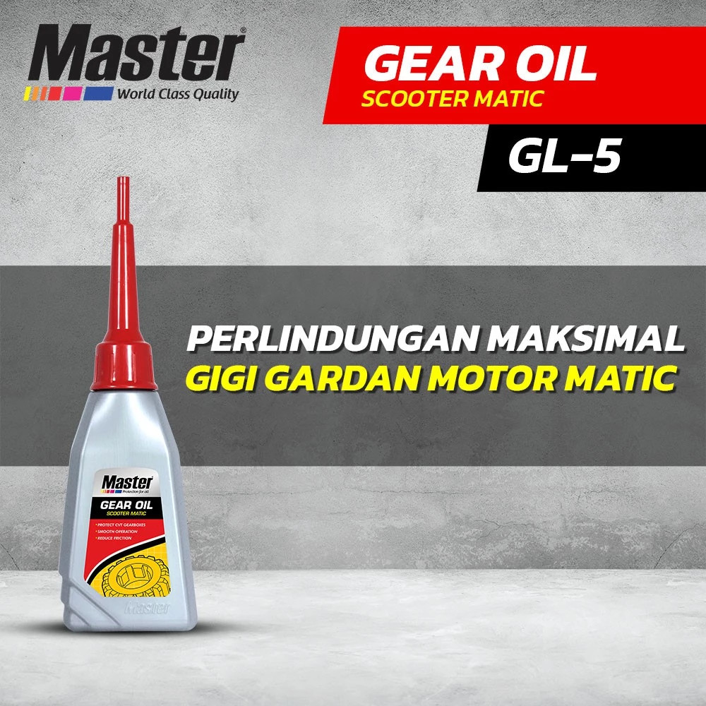 Jual OLI GEAR MOTOR MASTER Gear Oil Scooter Matic Metik 80W90 GL-5 Oli ...