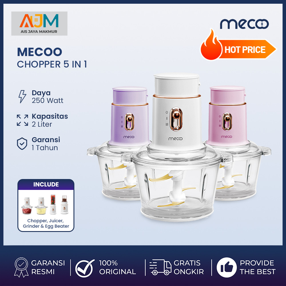 Jual Mecoo Most Aesthetic 5in1 Antibacterial Odorless Chopper Baby Food ...