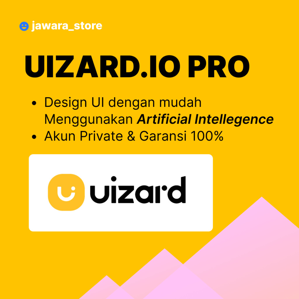 Jual Uizard Io Pro | UI Design | 30 HARI PRIVAT | Desain Website Pakai AI | Shopee Indonesia