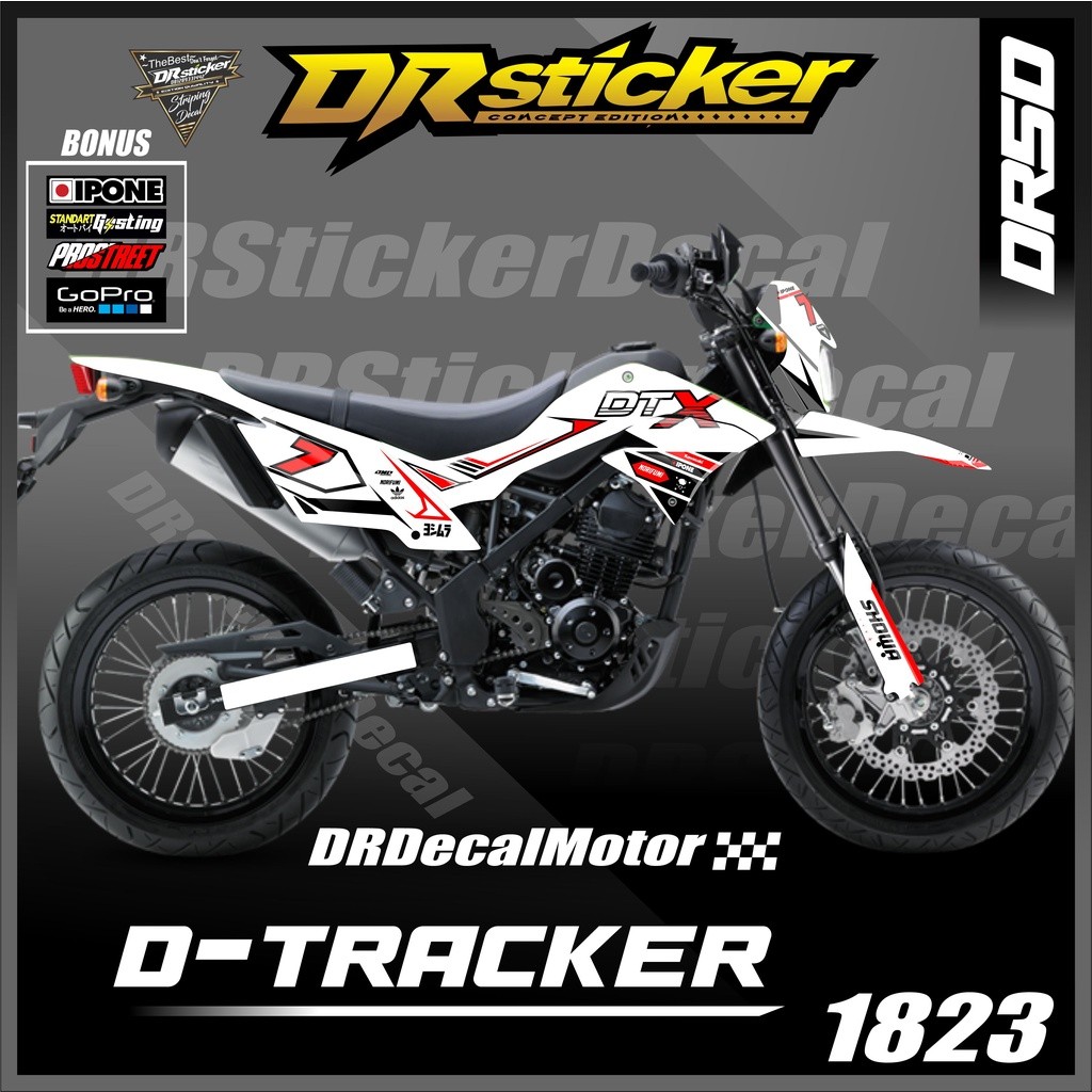 Jual decal d tracker decal klx dtracker motor custom stiker motor d ...