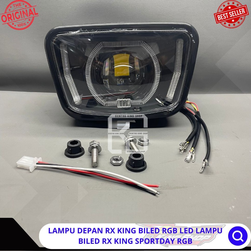Jual LAMPU DEPAN RX KING BILED ASSY SET BATOK RGB LED LAMPU BILED RX KING SPORTDAY RGB | Shopee ...
