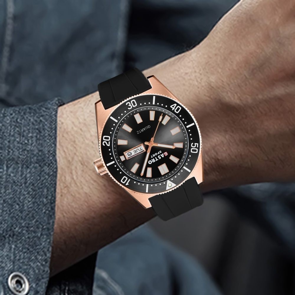 Jual Original Gastro Jam Tangan Pria 7109 Rubber Sillicon Water ...