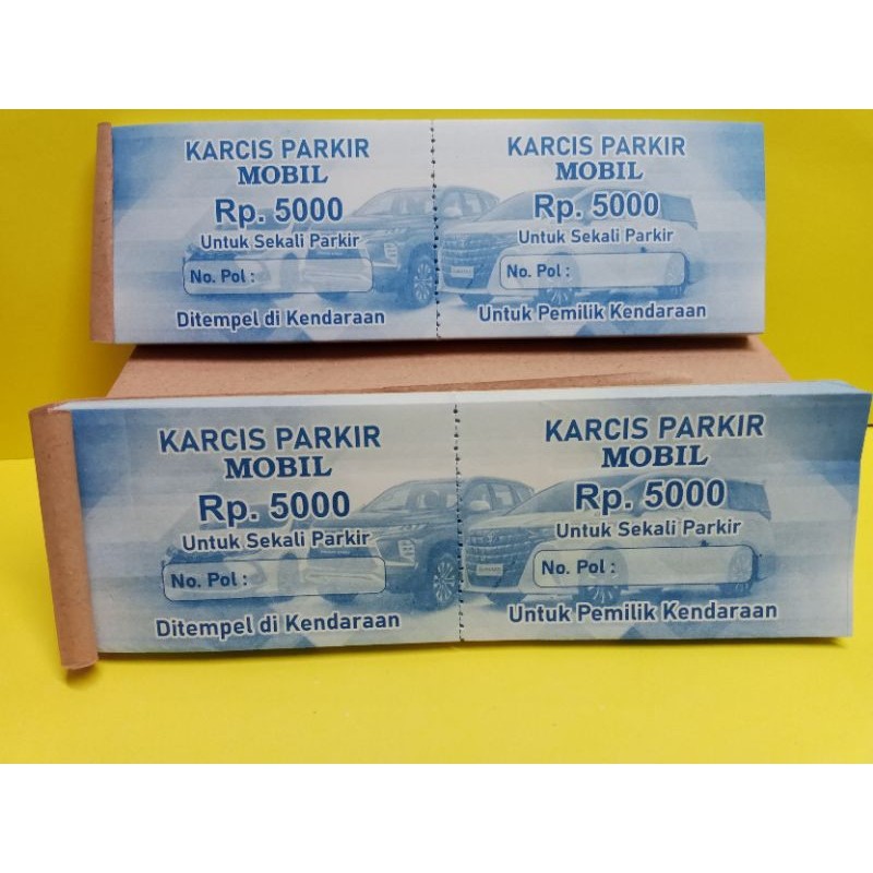 Jual KARCIS PARKIR MOTOR/MOBIL/UNIVERSAL | Shopee Indonesia