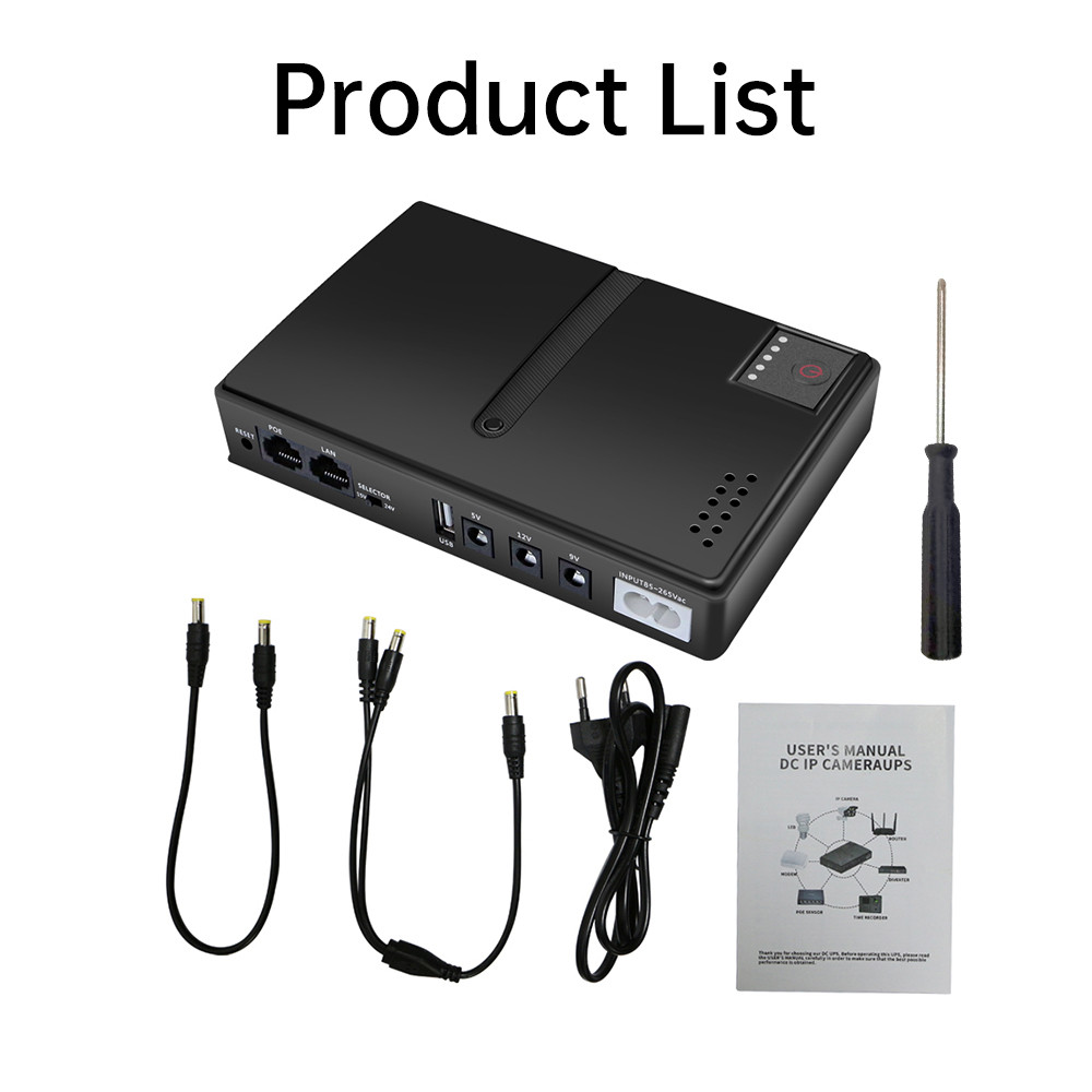 Jual DC1018L 18W Mini UPS Backup Power Adapter 0.6A/1A/2A 5V/9V/12V/15V ...