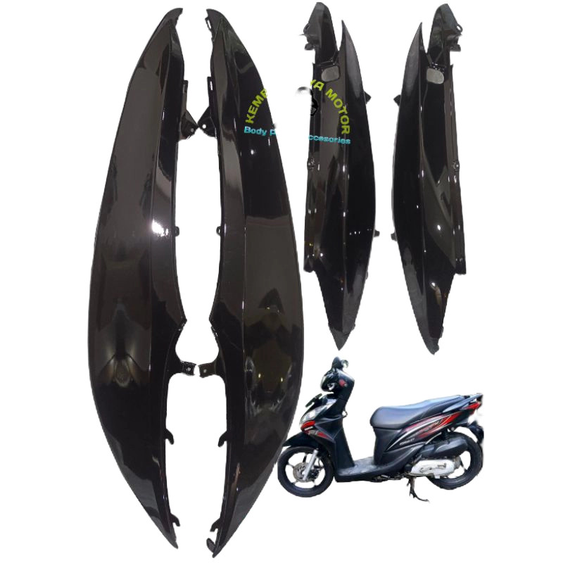 Jual cover body set honda spacy hitam | Shopee Indonesia