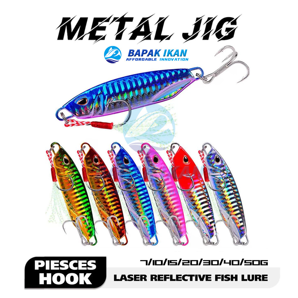 Jual Micro Jig 7g/10g/15g/20g/30g Metal Jig Kiler Umpan Jig Umpan ...