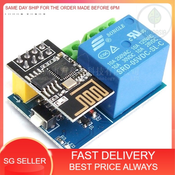 Jual ESP8266 ESP-01S Relay module WIFI relay smart socket plus more ESP ...