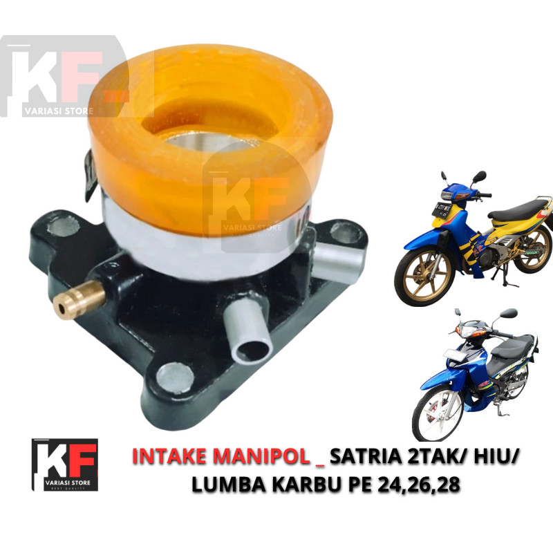 Jual Manipol Satria 2 Tak Ukuran PE 24 26 28 Intake Manifold TRG Bahan ...