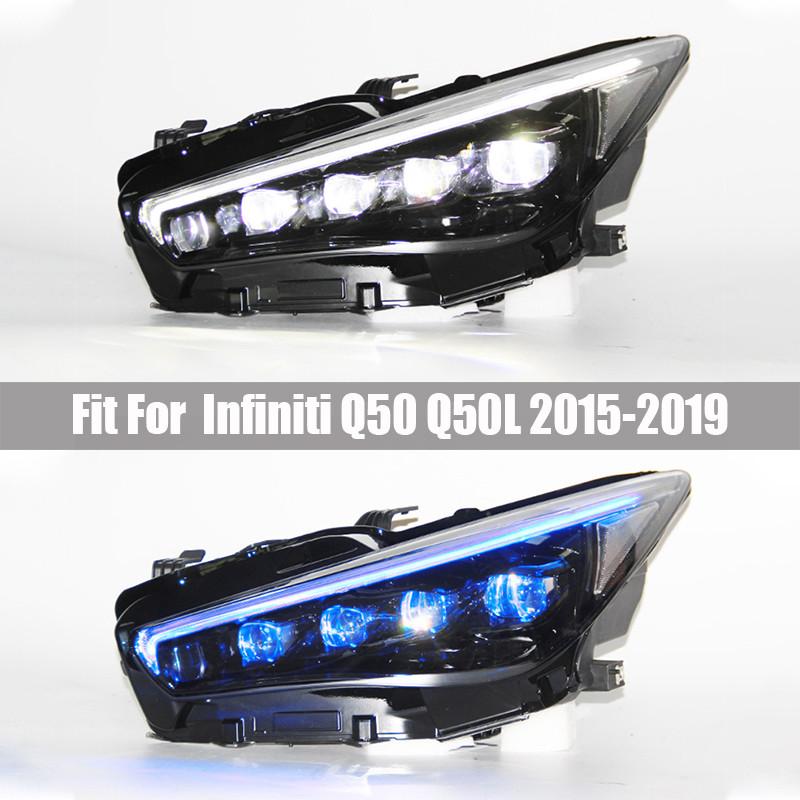 Jual Headlamp Assembly Suitable for Infiniti Q50 Q50L 2015 2016 2017 2018 2019 Modified Matrix ...