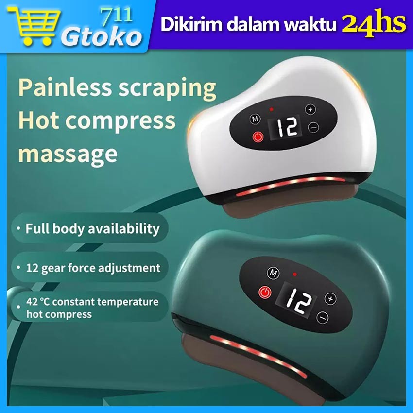 Jual Gua Sha Electric Hot Face Massger SPA Alat Perawatan Wajah Alat ...