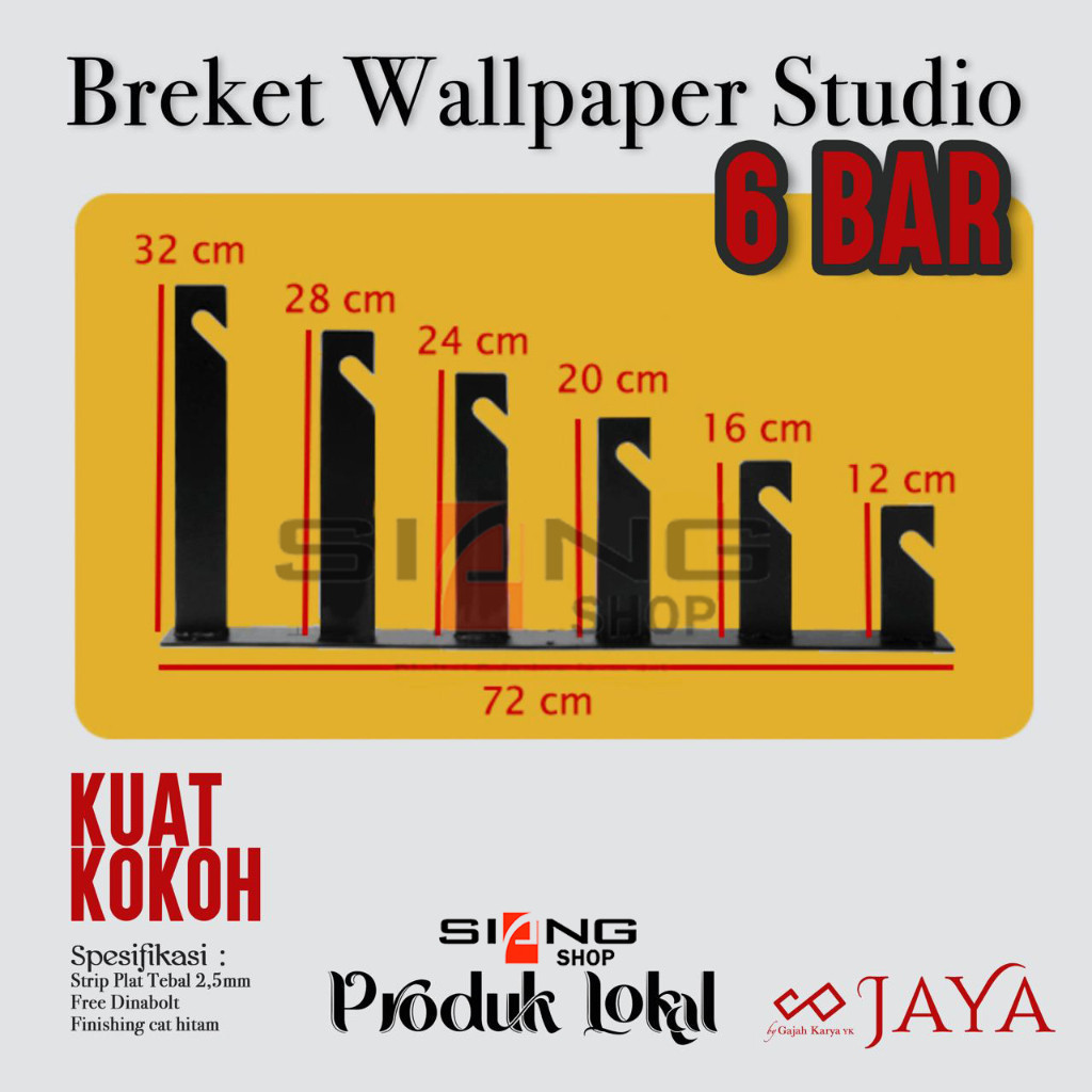 Jual Background Expander 6 Bar Bracket Wallpaper Studio Foto Multi ...