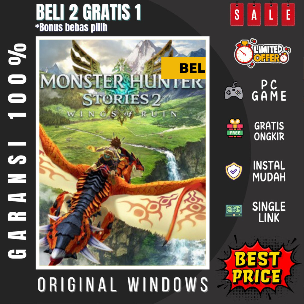 Jual MONSTER HUNTER STORIES 2 WINGS OF RUIN DELUXE EDITION - GAME PC - GAME LAPTOP - PC GAMES ...
