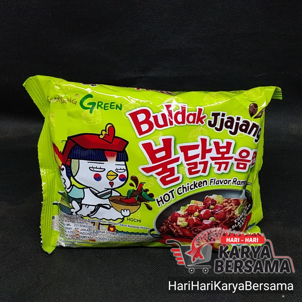 Jual MIE INSTAN SAMYANG GREEN MIE BULDAK HOT CHICKEN RAMEN JJAJANG ...