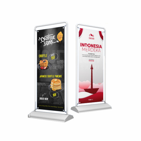 Jual Cetak Door Banner/X Banner Rangka Besi Standing Banner Promosi ...