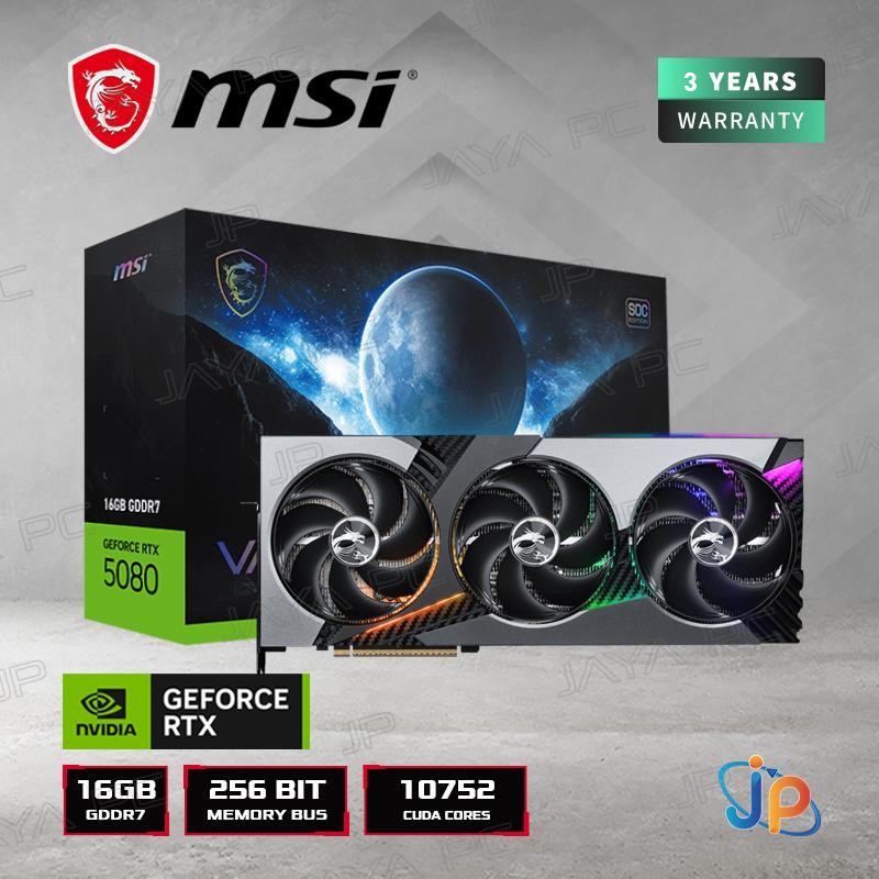 Jual VGA MSI GeForce RTX 5080 Vanguard SOC 16GB - 16 GB GDDR7 | Shopee ...