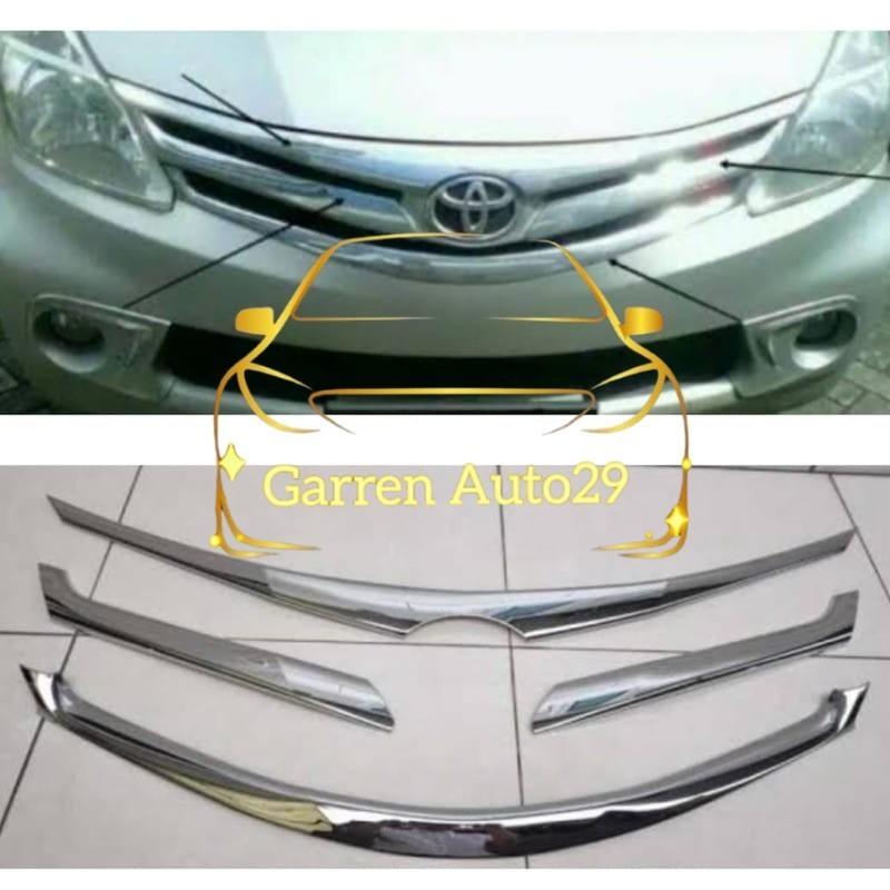 Jual Garnish Gril All New Avanza Xenia List Grill Depan Chrome 2012 ...