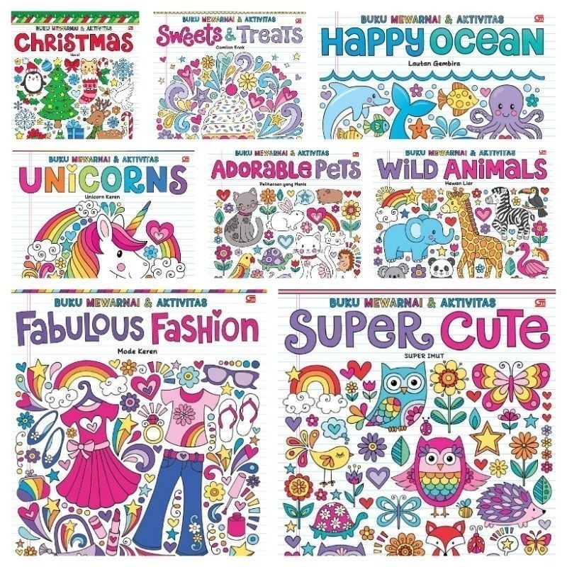 Jual BHE: Buku Mewarnai & Aktivitas - Jess Volinski ( ready banyak judul ) | Shopee Indonesia