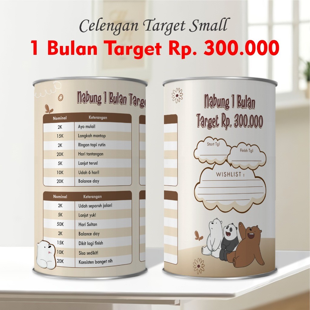 Jual CELENGAN TARGET BULANAN NABUNG 1 BULAN TARGET 300K CELENGAN VIRAL ...