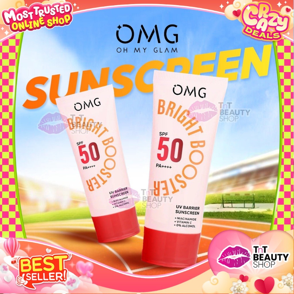 Jual OMG Oh My Glow Bright Booster UV Barrier Sunscreen SPF 50 PA ...