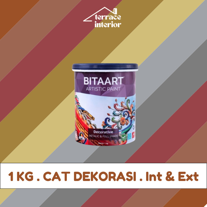 Jual Cat tembok Decorative Bital Asia Bitaart 1 Kg | Shopee Indonesia