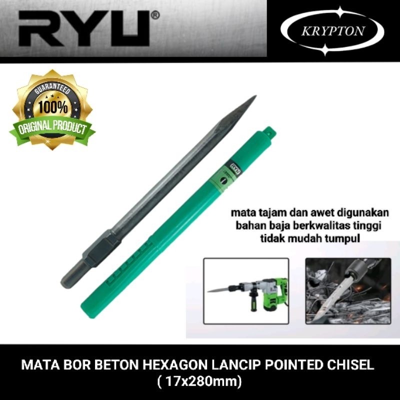 Jual Ryu by tekiro mata bor bobok beton / tembok type hexagon ( asli / original )KRYPTON STORE ...
