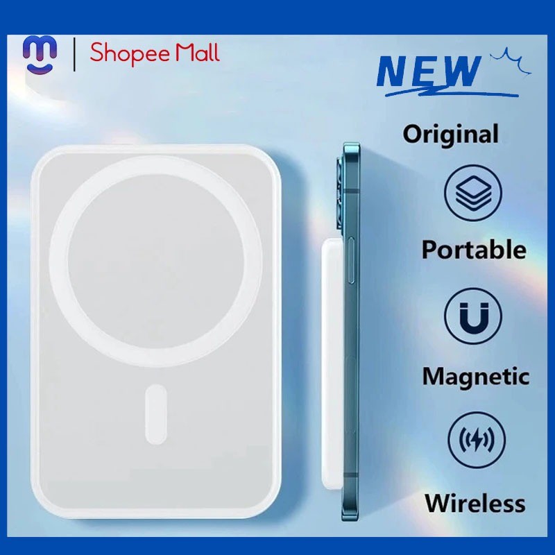 Jual MOOOZ Wireless Magsafe Powerbank 10000mah Magnetic 20W Fast ...